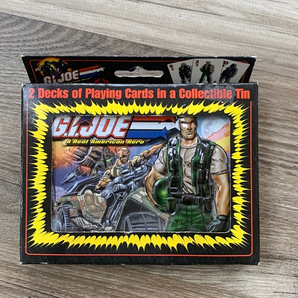 Toys | New Gi Joe Vs Cobra Playing Cards Collectible Tin 2 Decks ...